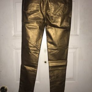 Pants & Jumpsuits | Unique Gold Pants | Poshmark